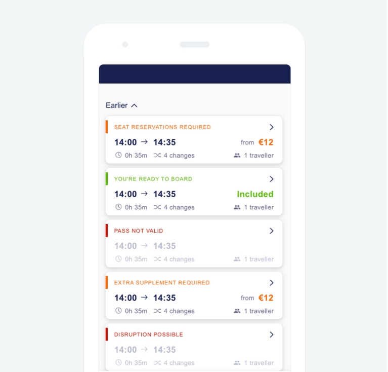 Hacer reservas de asientos